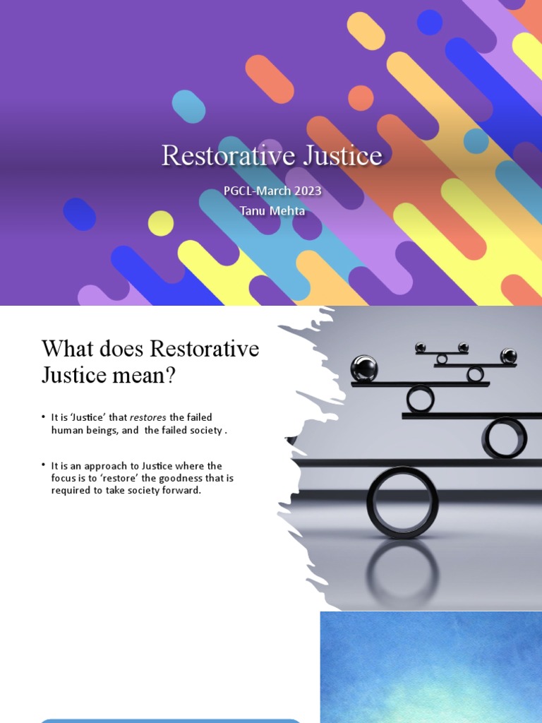 Restorative Justice | PDF