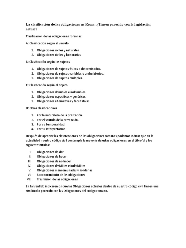 Similitud Del Codigo Romano y El Codigo Actual Peruano | PDF