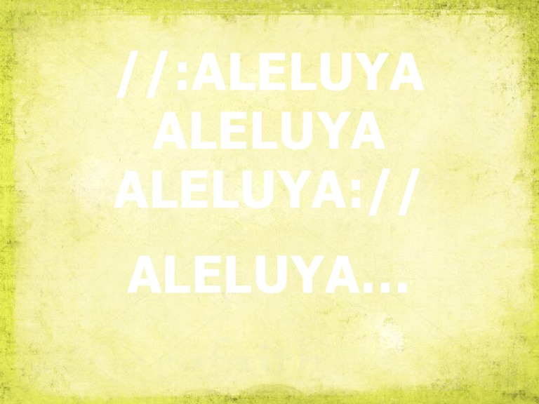 Aleluya Cayabyab | PDF