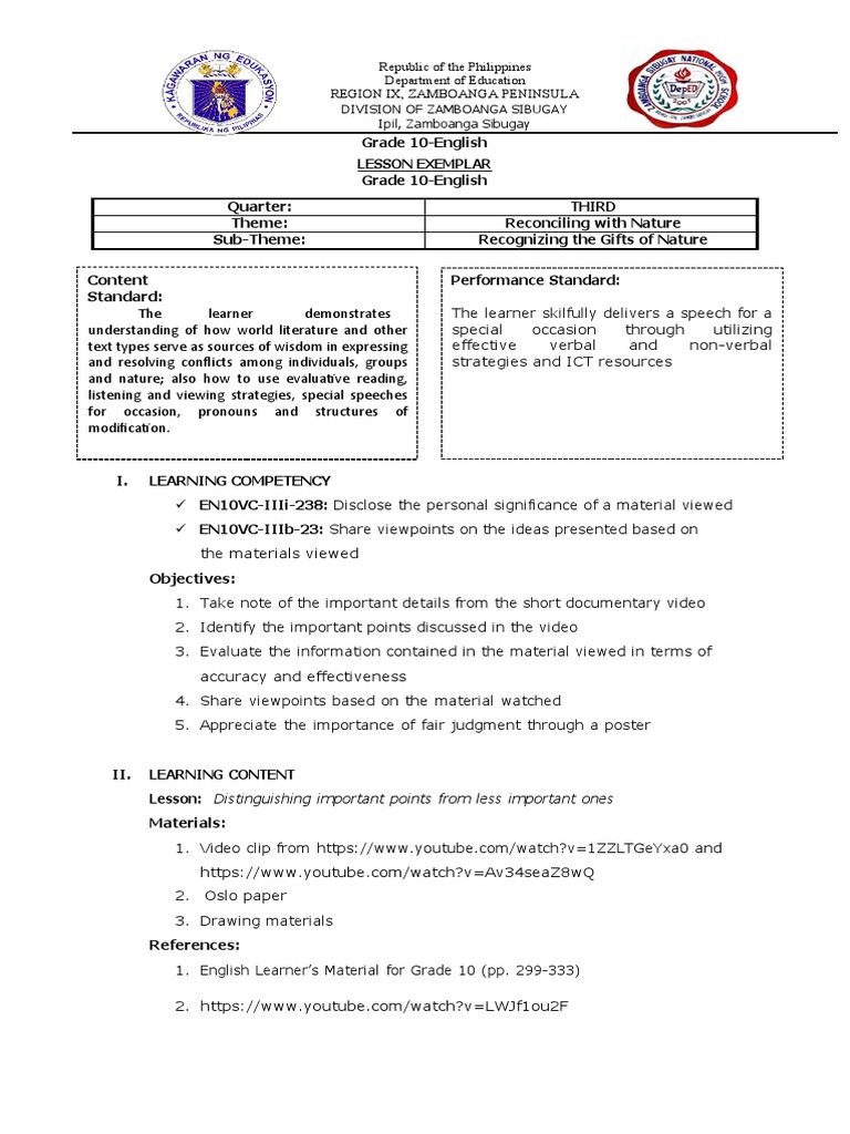 Distinguishing Important Points From Less Important Ones | PDF ...