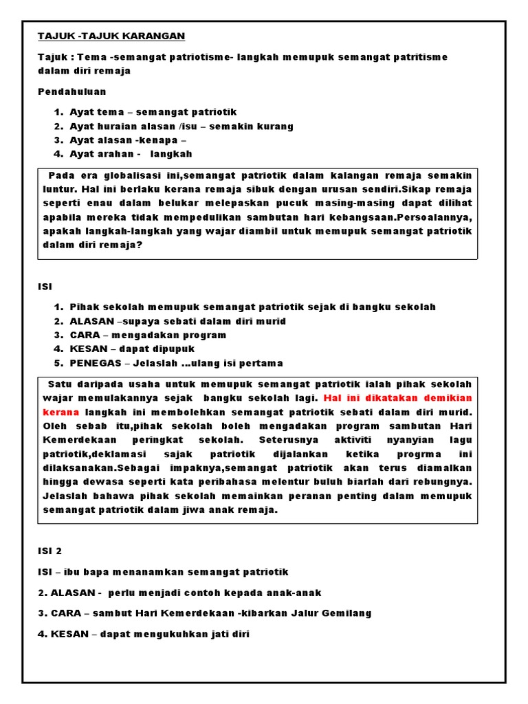 Karangan PT3 - Ujian Sumatif | PDF
