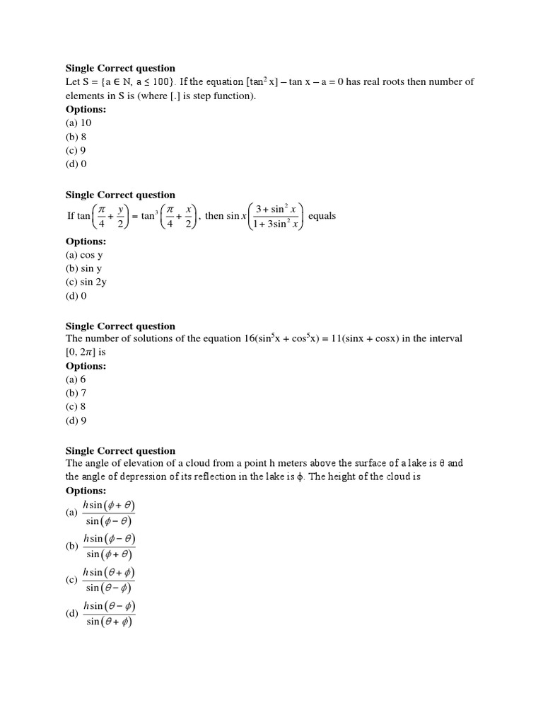 Arjuna Trigonometry | PDF | Trigonometric Functions | Triangle