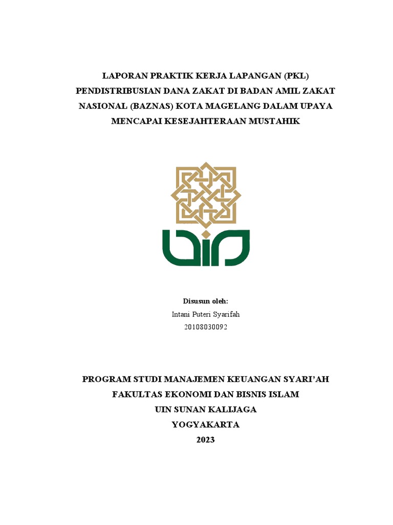 LAPORAN PRAKTIK KERJA LAPANGAN Salinan | PDF