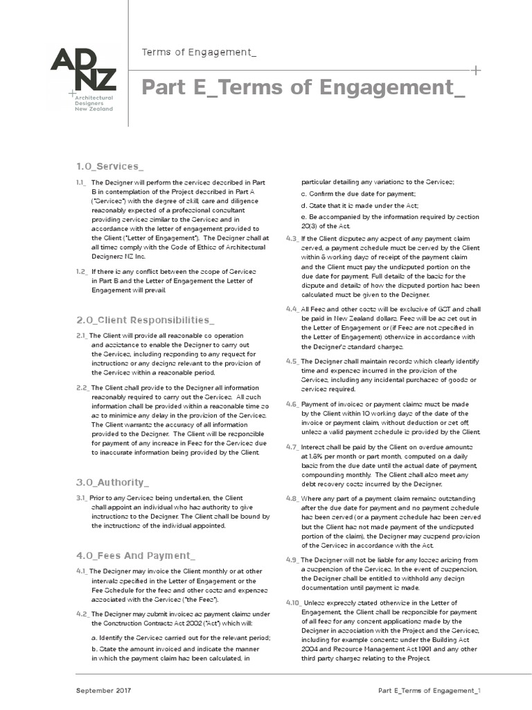 Terms of Engagement | PDF | Legal Liability | Indemnity