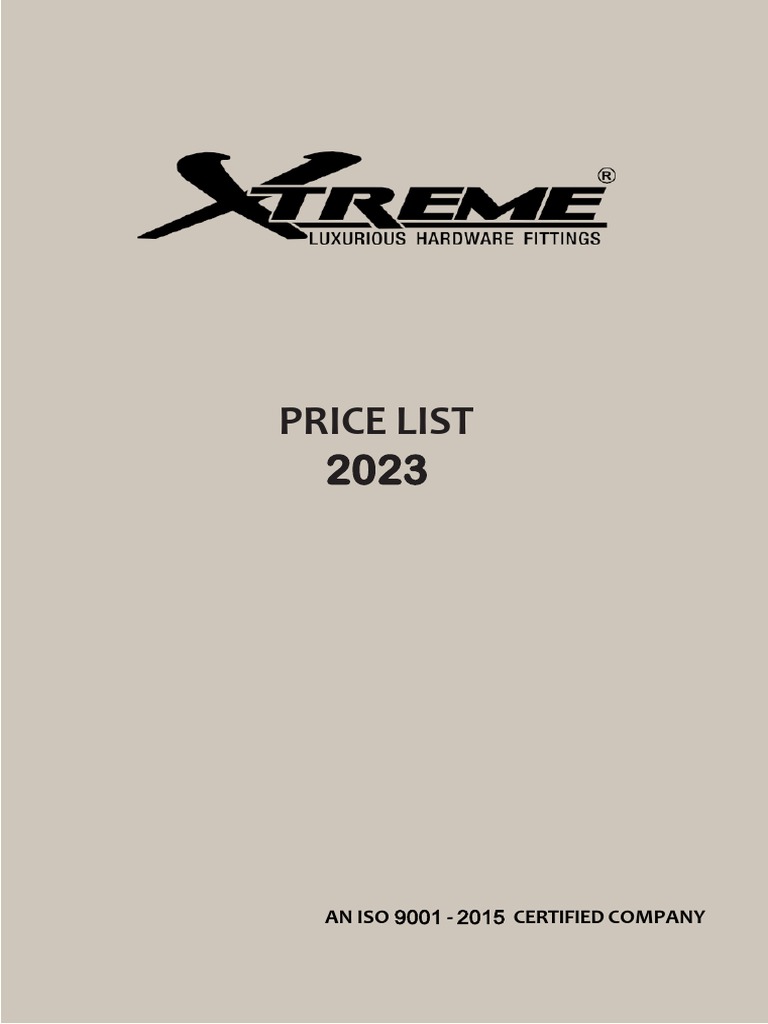XTREME Price List 2023 | PDF