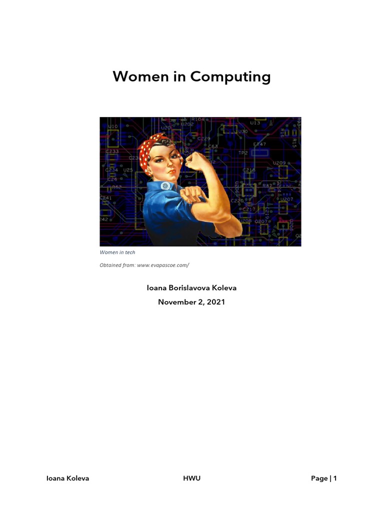 Women in STEM | PDF | Computing | Science