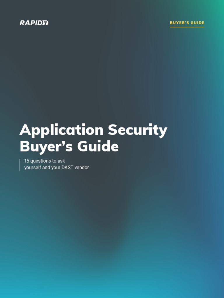 Rapid7 Buyers Guide Appsec Web | PDF | Vulnerability (Computing) | World Wide Web