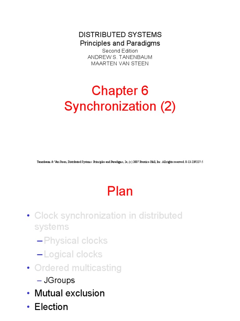 6b. Synchronization | PDF | Distributed Computing | Multicast