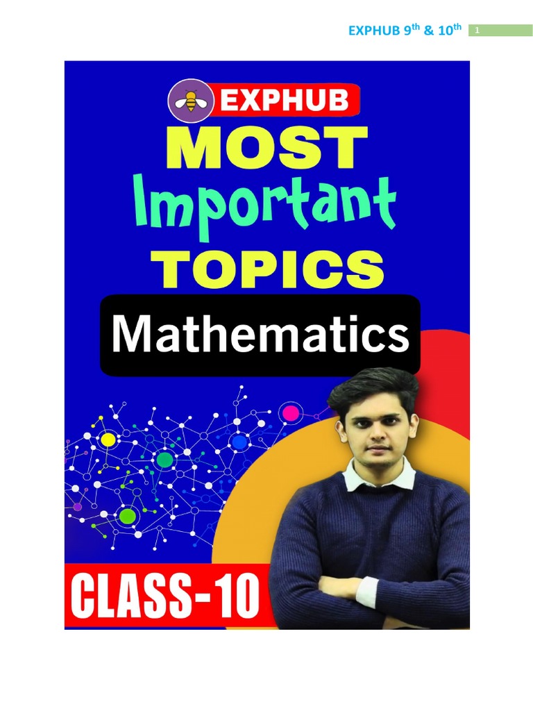 MOST IMPORTANT TOPICS Maths Class 10 | PDF