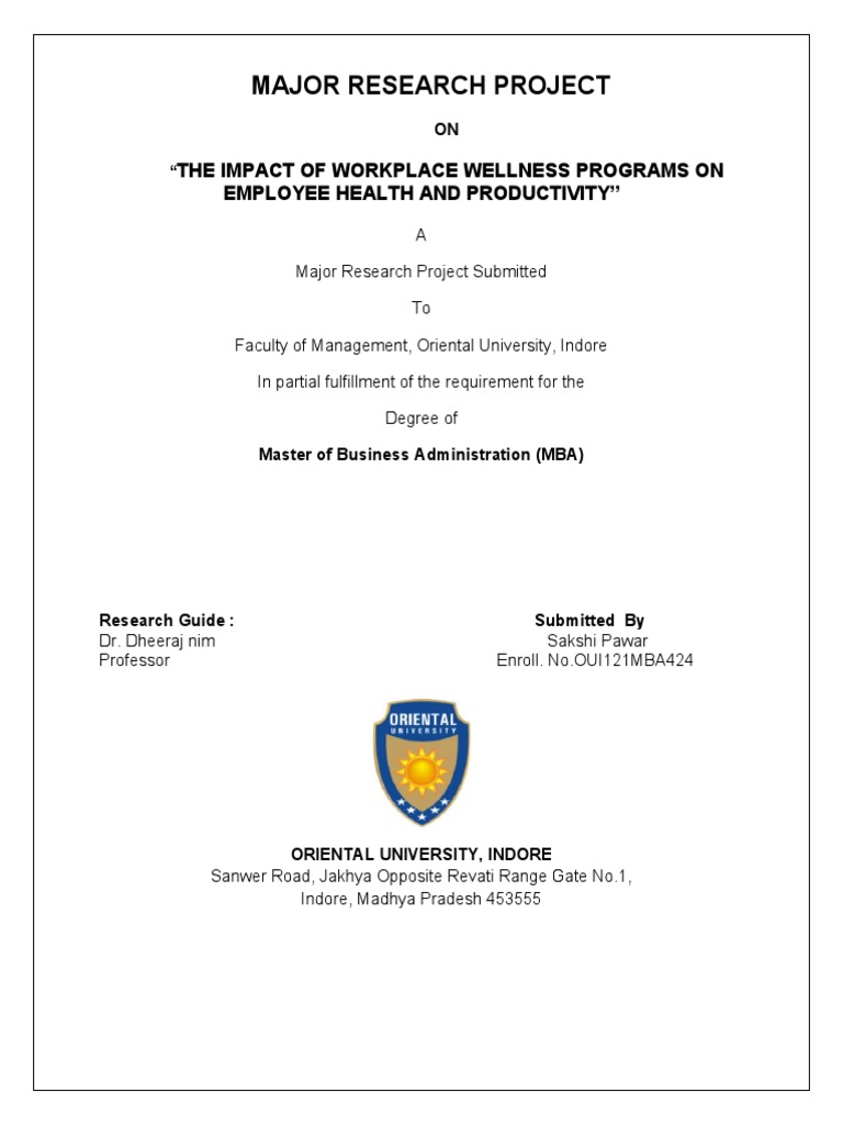 The Impact of Workplace Wellness Programs On Employee Health and ...