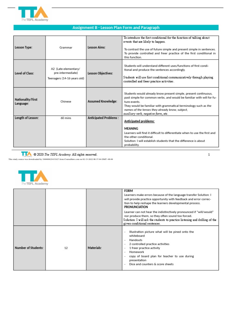 Lesson Plan Form and Paragraph | PDF | Question | Human Communication