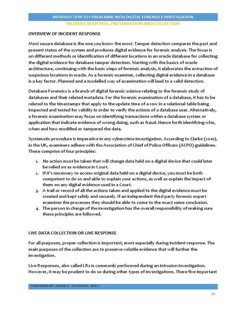 Final Topics | PDF | Computer Forensics | Digital Forensics