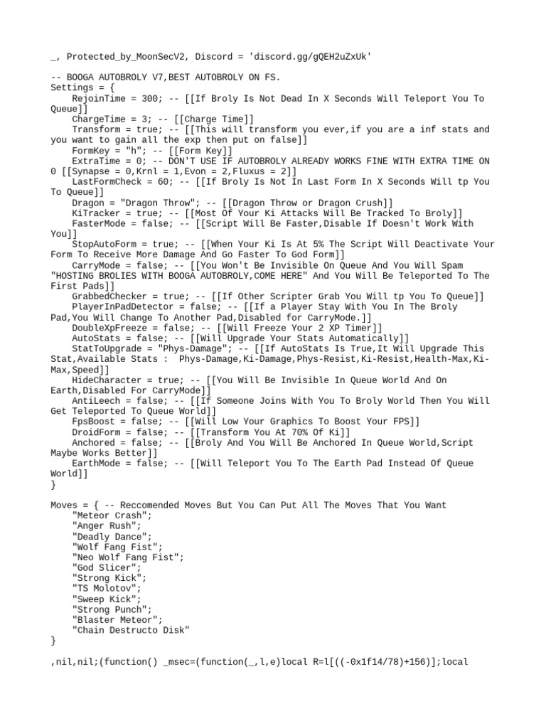 BOOGA AUTOBROLY V7.lua | PDF