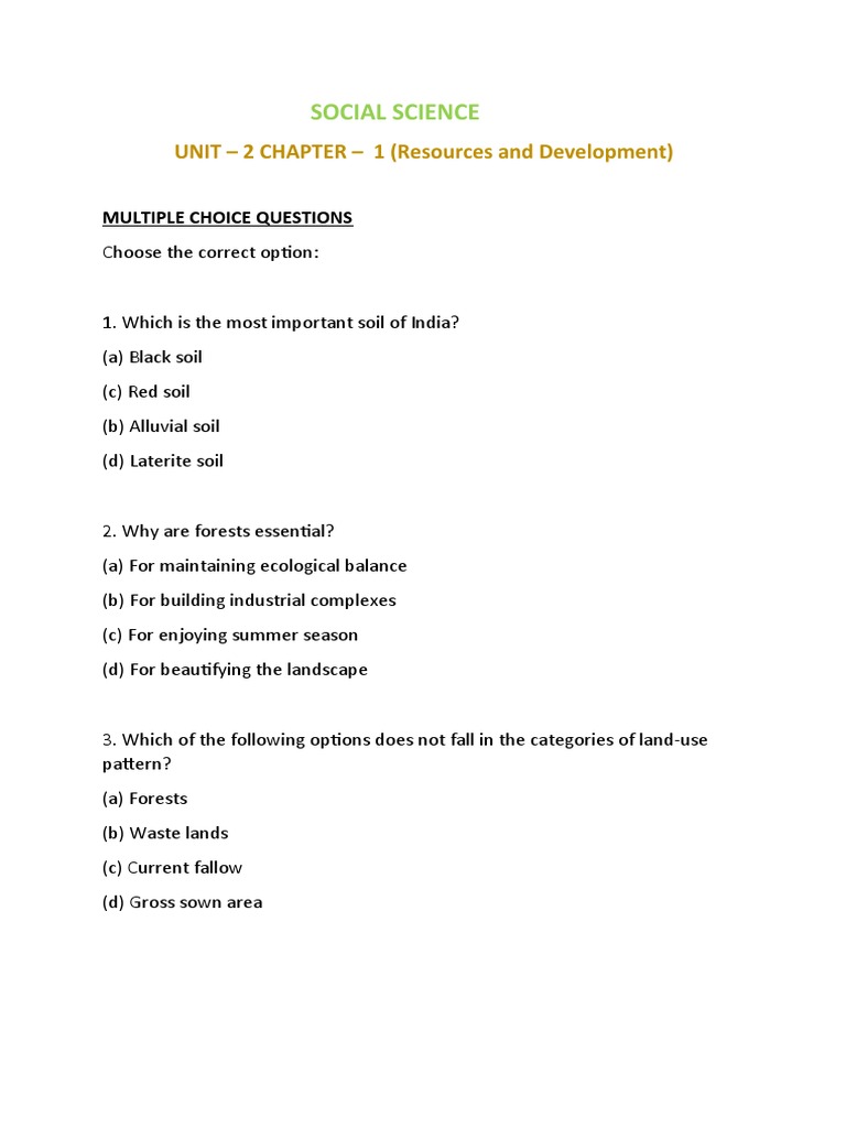 Unit 2 Chapter 1 | PDF | Soil | Forests