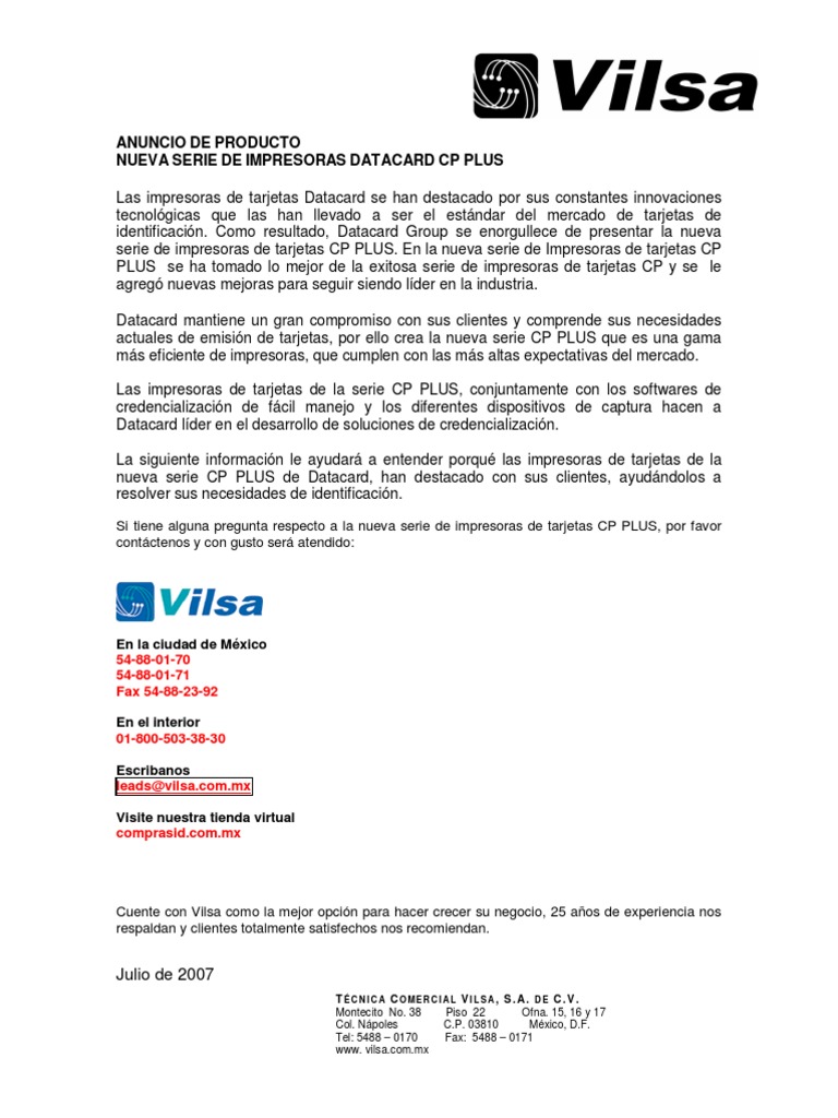 CP80 Plus | PDF | Impresora (Computación) | Windows XP