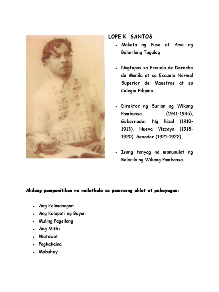 Lope K. Santos | PDF