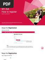 My AIA Customer Portal Registration Guide | PDF | Password | Identity ...