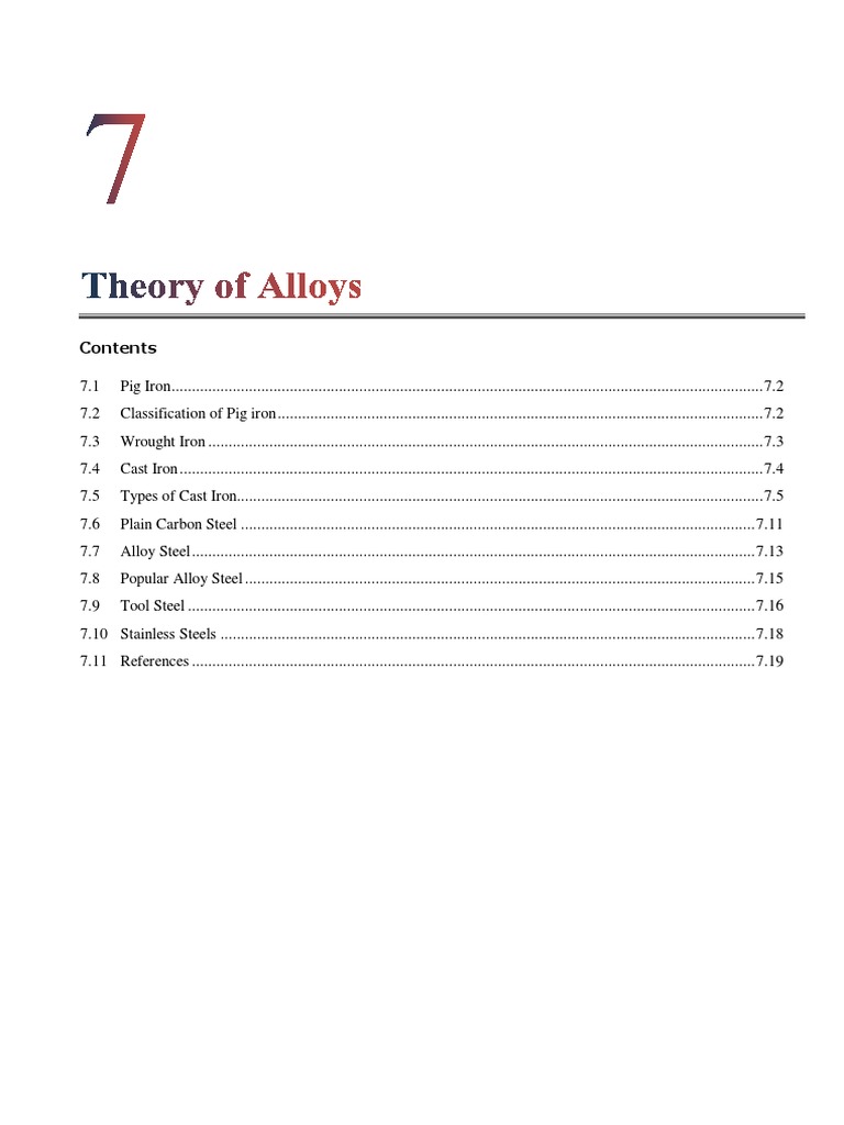 Types of Metals and Alloys Guide | PDF