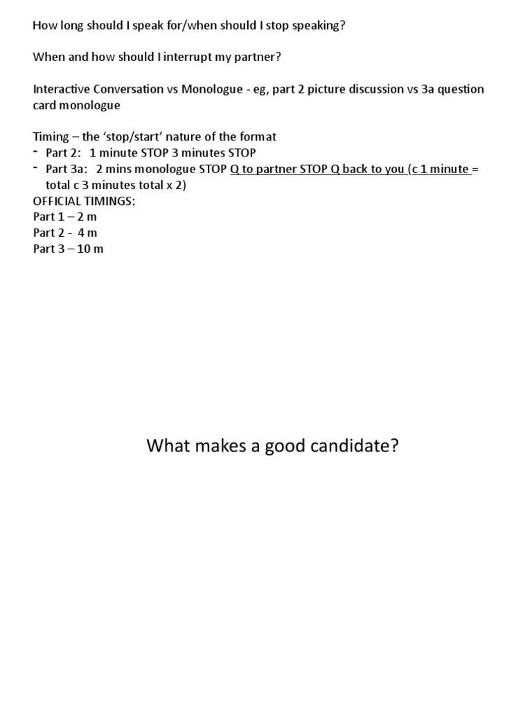 C2 SPEAKING TEST power point presentation | PDF | Conversation | Cognition