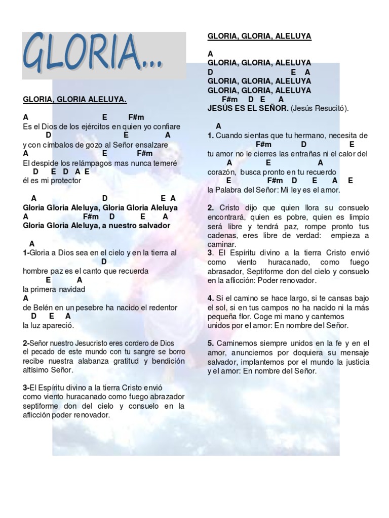 3 Gloria | PDF | Cristo (título) | Teología