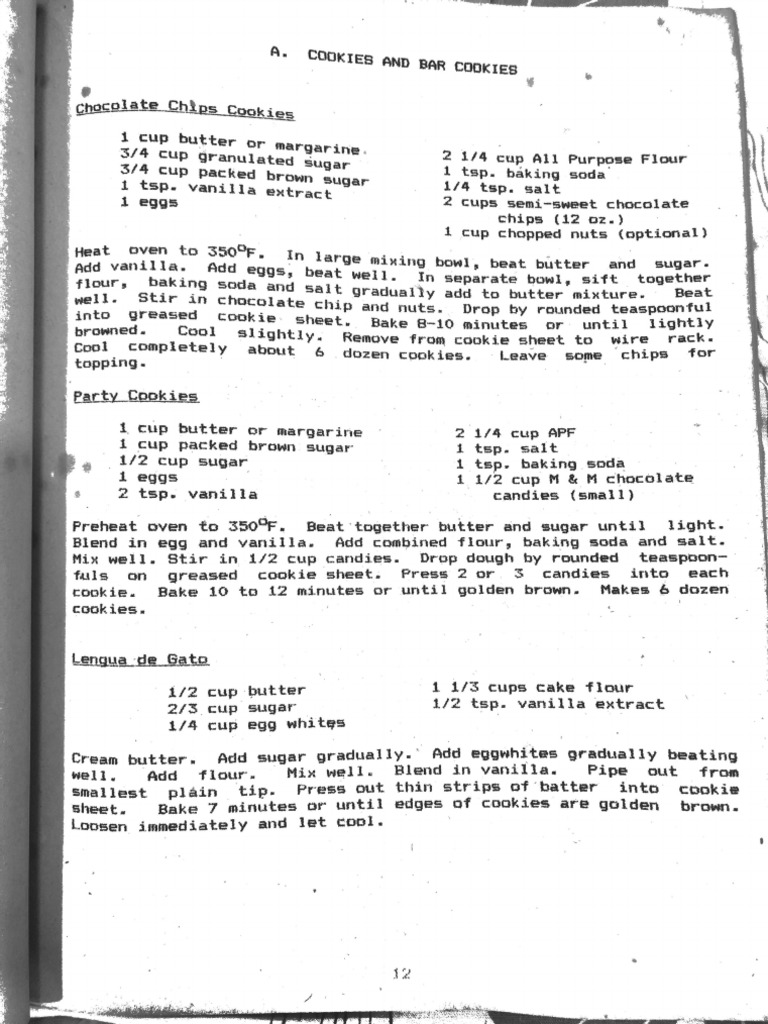 ICA Bake Book | PDF