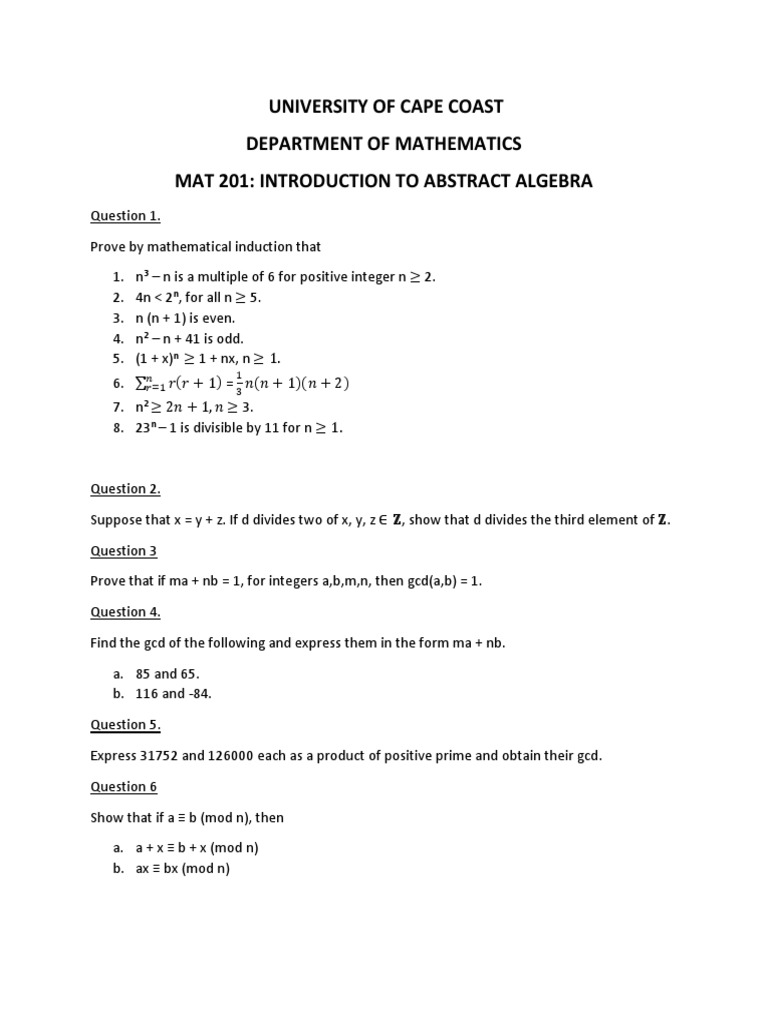 Mat 201 Tutorial Set 2 | PDF
