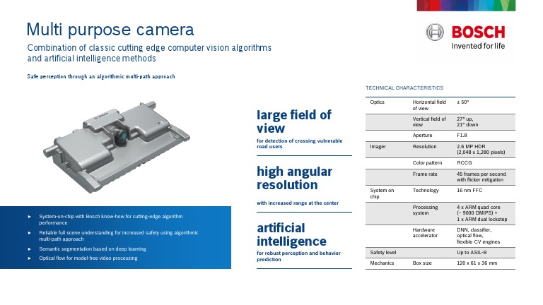 Summary Multi-Purpose-Camera en | PDF | Frame Rate | Image Resolution