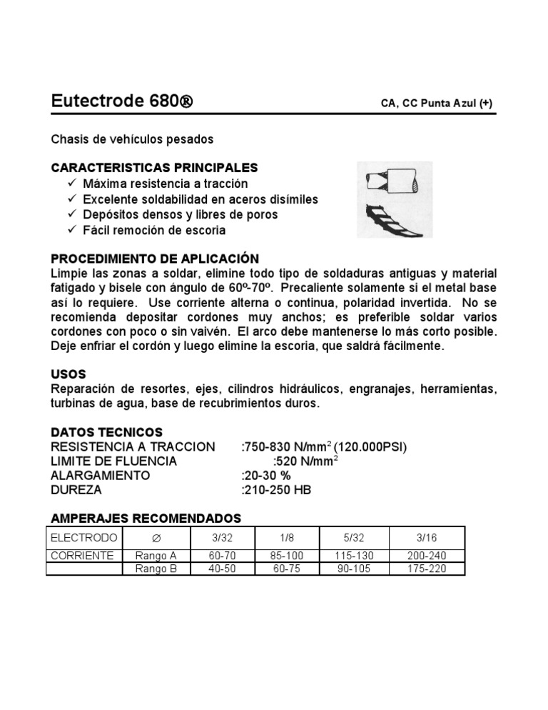 Eutectrode 680 | PDF