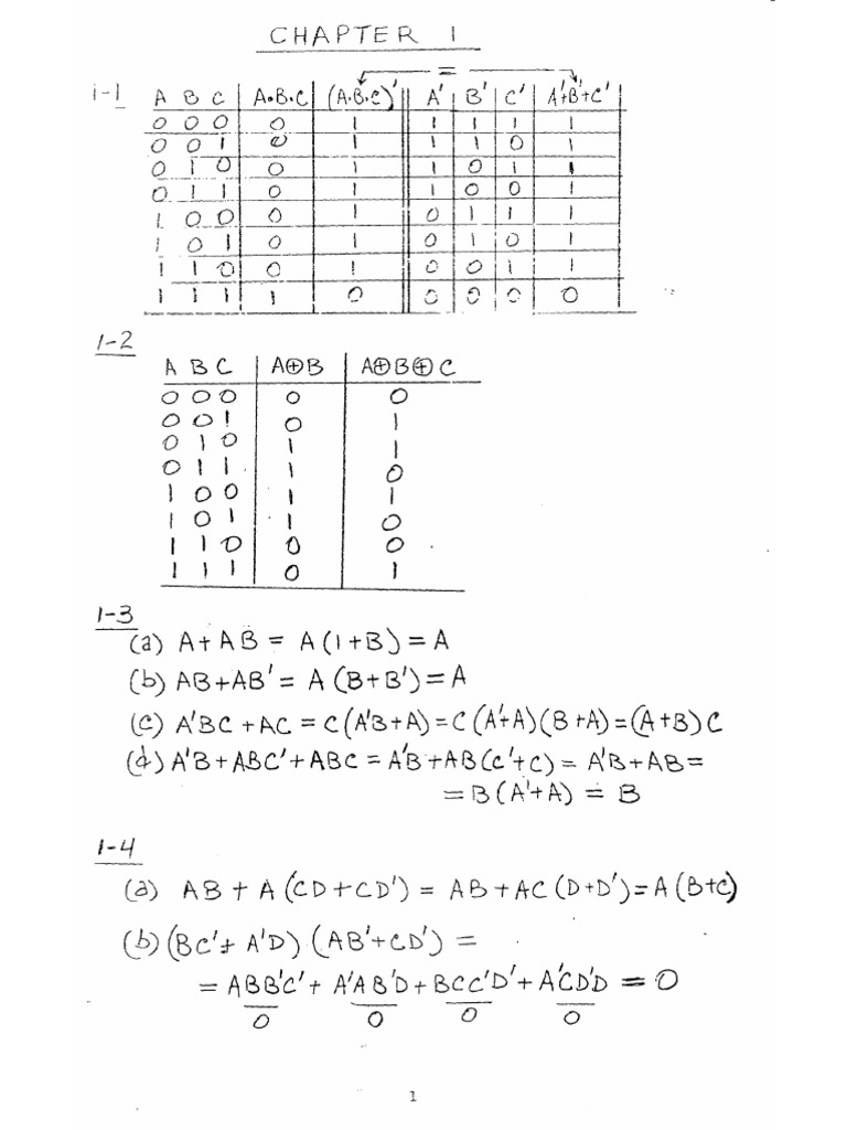 Solutions Morris Mano | PDF