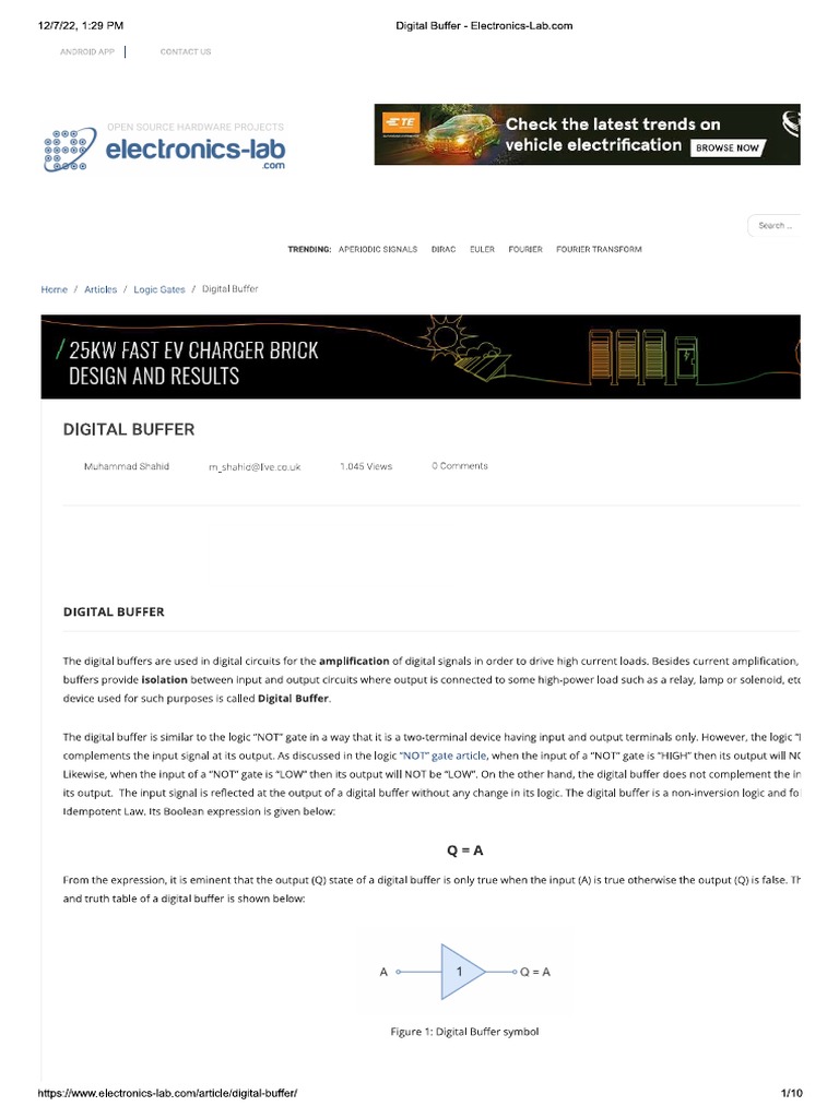 Digital Buffers | PDF