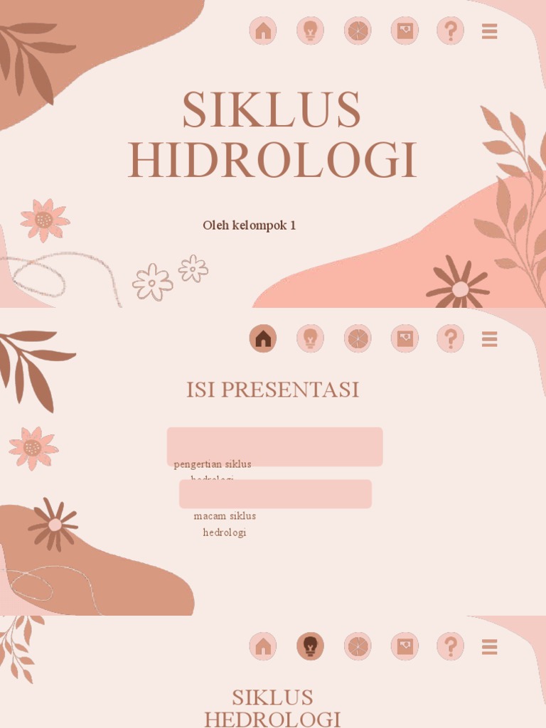 Siklus Hidrologi: Oleh Kelompok 1 | PDF | Sains & Matematika