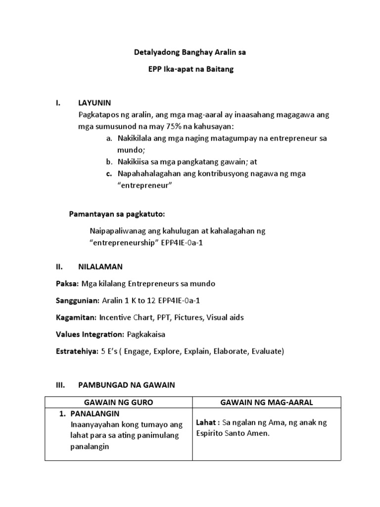 Epp Detailed LP | PDF