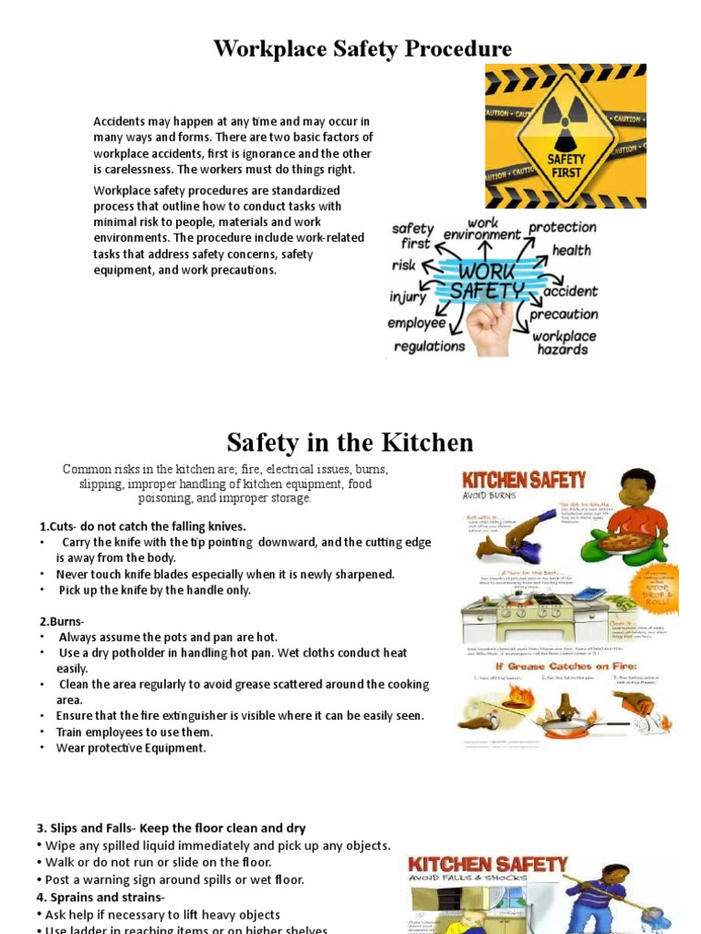 Workplace Safety Procedure | PDF | Knife | Occupational Safety And Health
