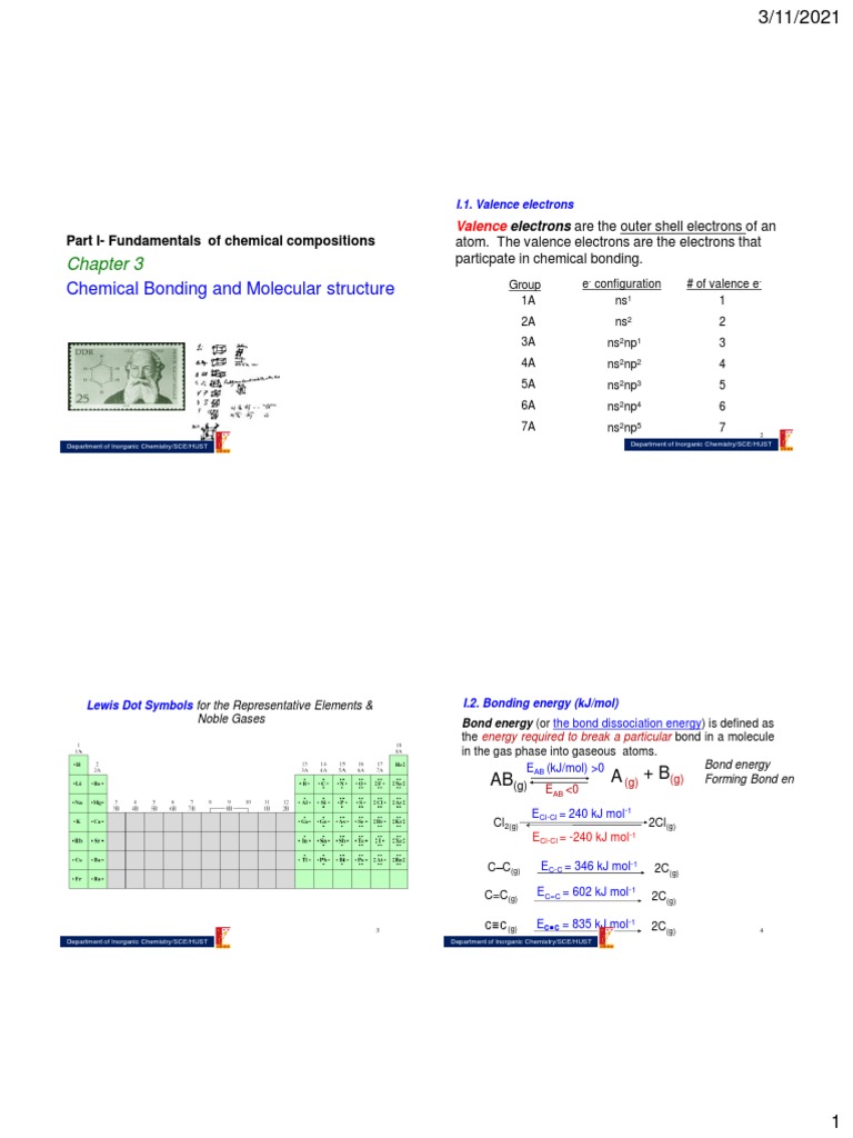 General Chemistry-Part I-Chapter 3-Unit 1-Chemical Bond and Molecular ...