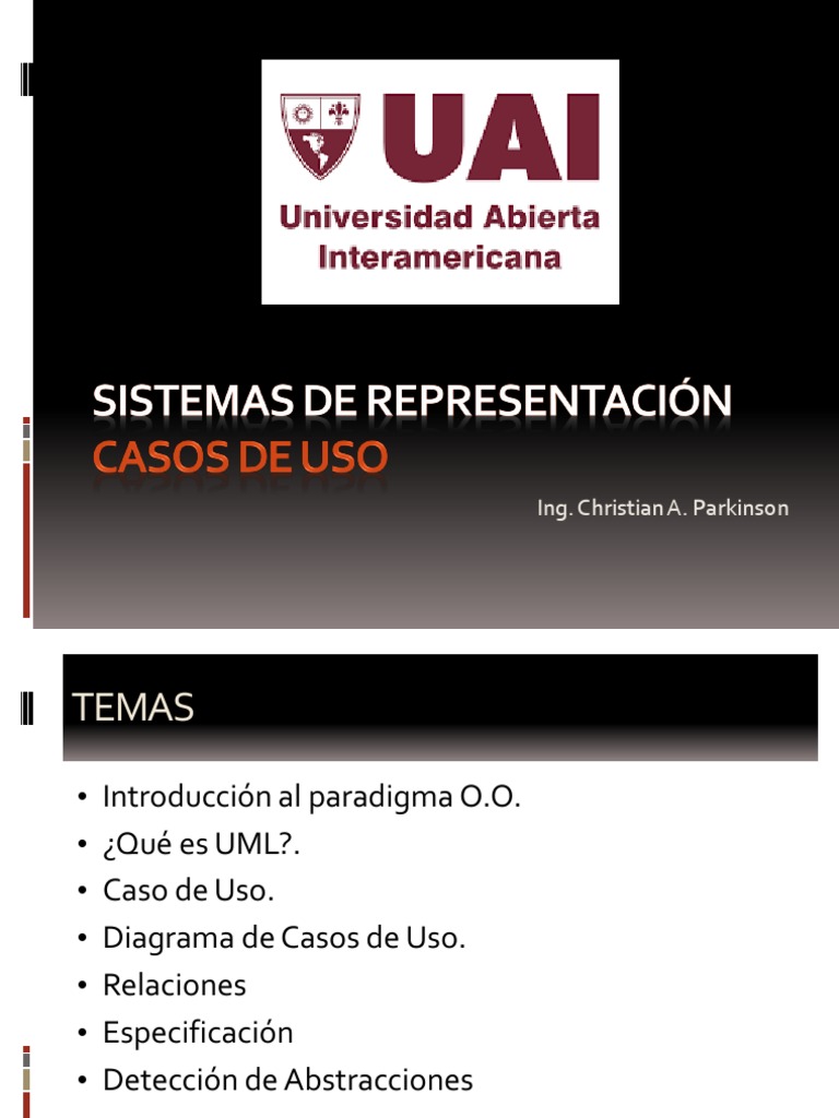 Unidad 1.1 Casos de Uso | PDF | Lenguaje de modelado unificado | Caso ...