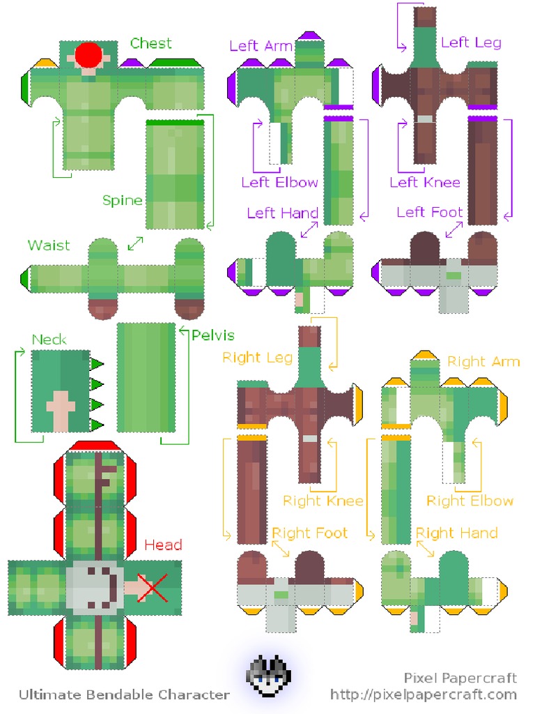 Minecraft Bendable Character | PDF