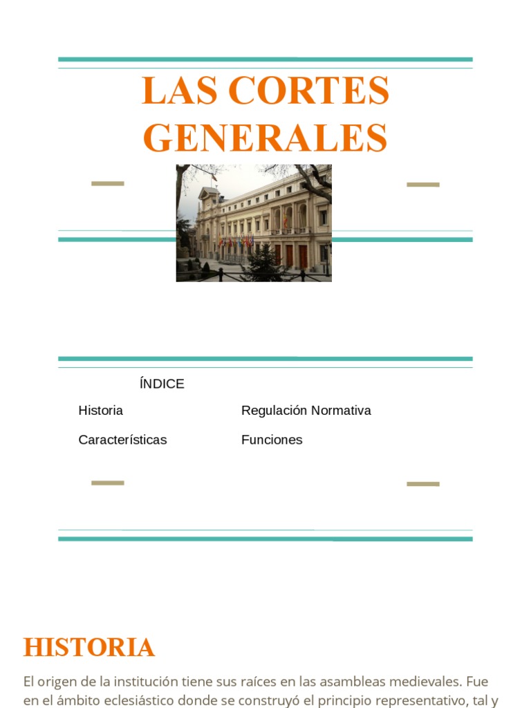 Las Cortes Generales | PDF | Cortes Generales | Responsabilidad