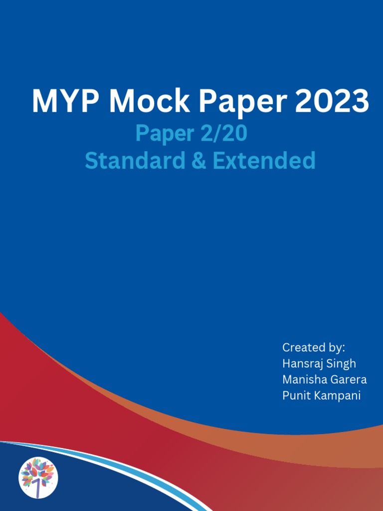 Mock Myp 5 Math Practice | PDF
