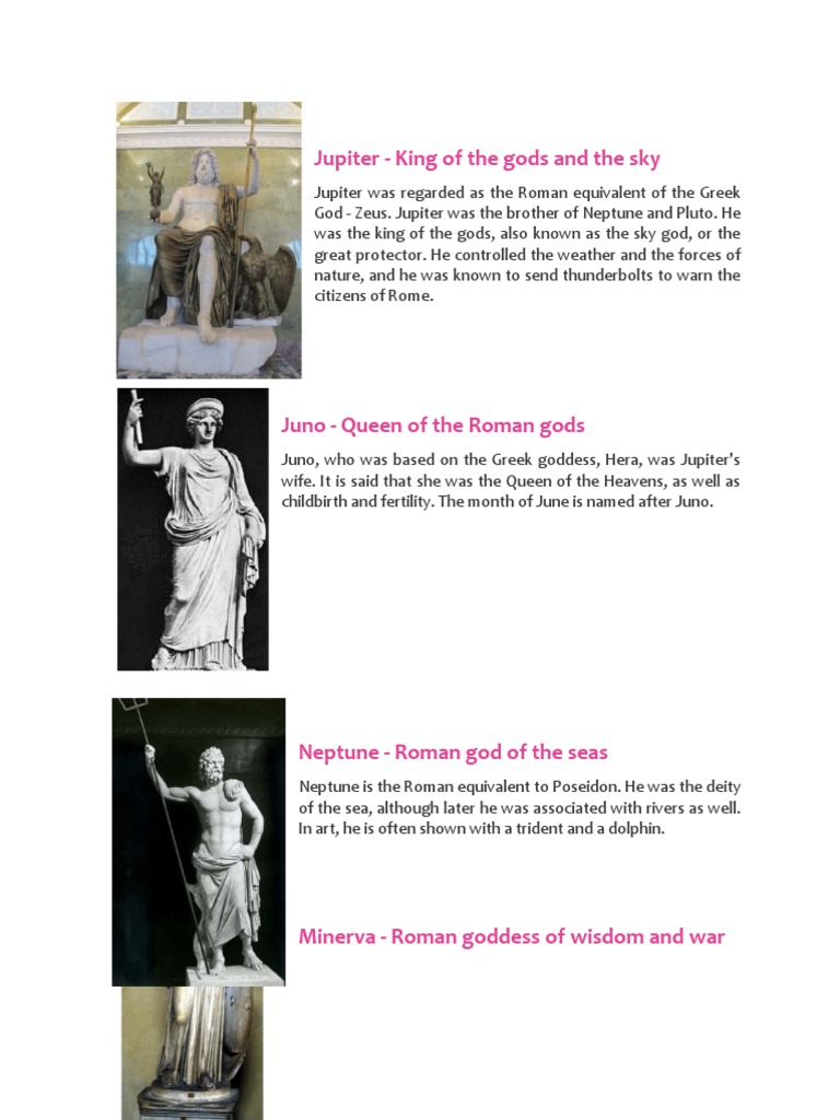 Major Roman Gods and Goddesses: An Overview of Their Roles and ...