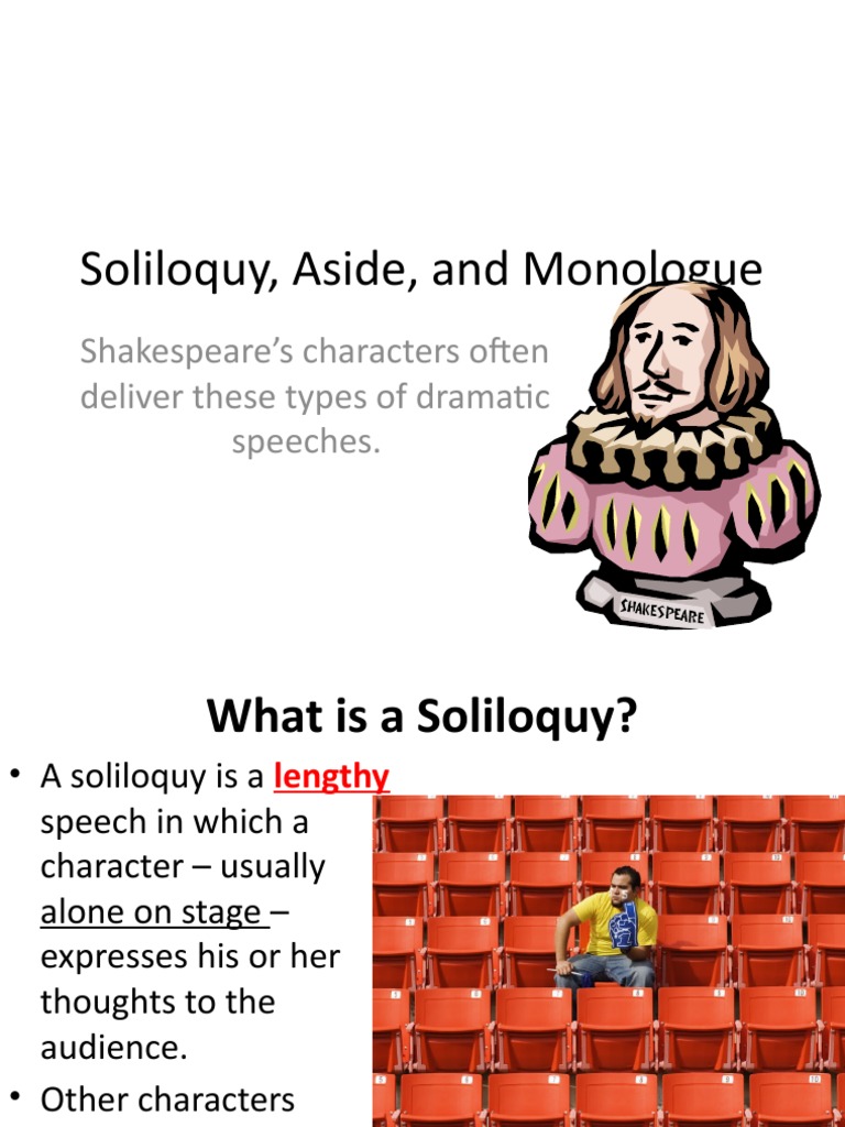 Shakespeares Julius Caesar - Soliloguy, Aside and Monologue | PDF
