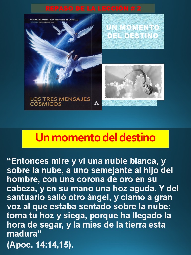 Un Momento Del Destino: Repaso de La Lección # 2 | PDF