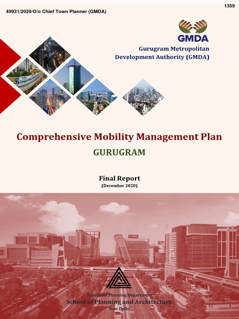Comprehensive Mobility Management Plan: Gurugram | PDF | Parking ...