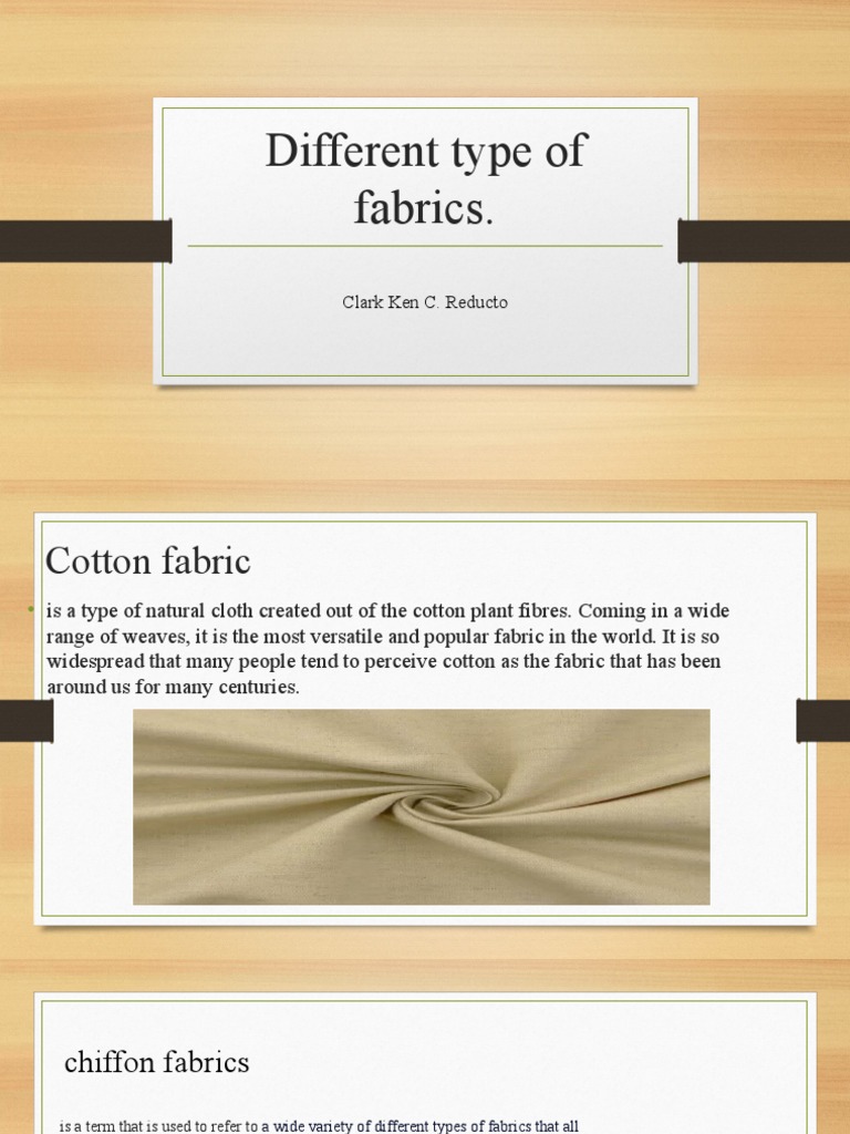 Overview of Fabric Types and Properties | PDF
