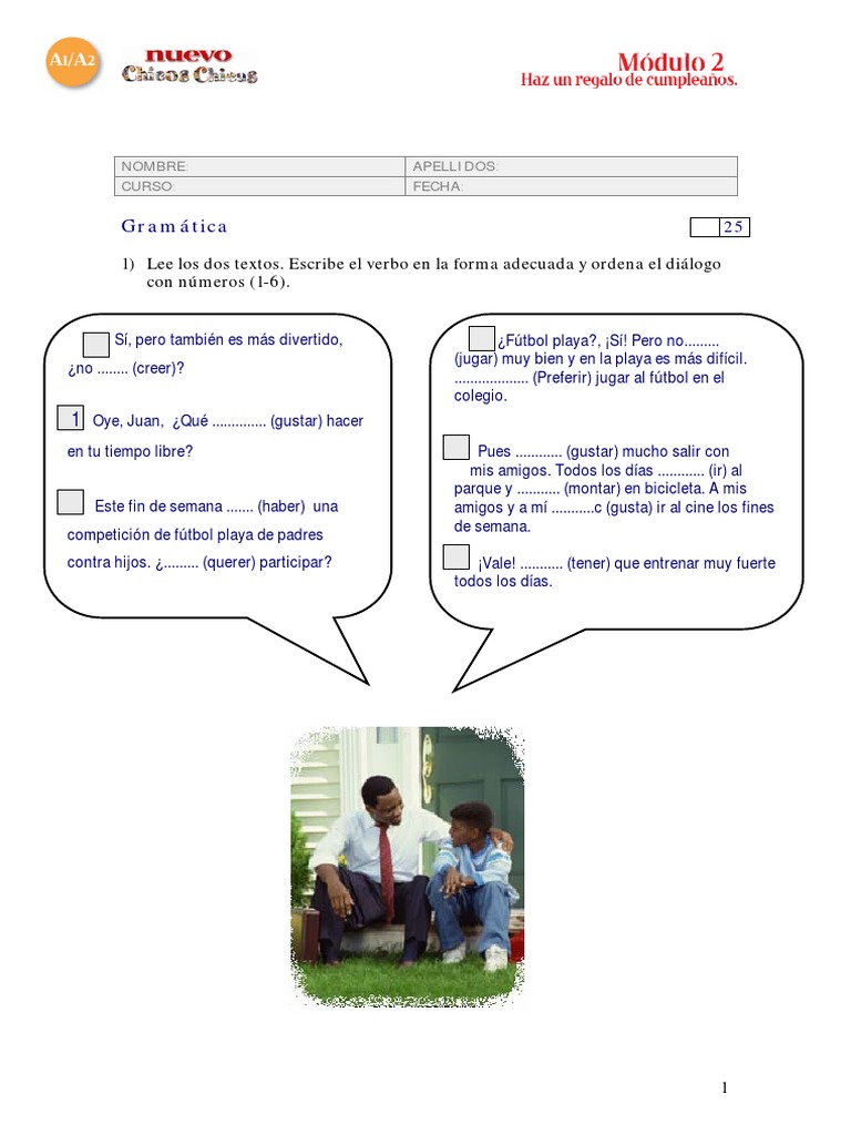 Nuevos Chicos Chicas Nivel 2 Examenes 2 | PDF