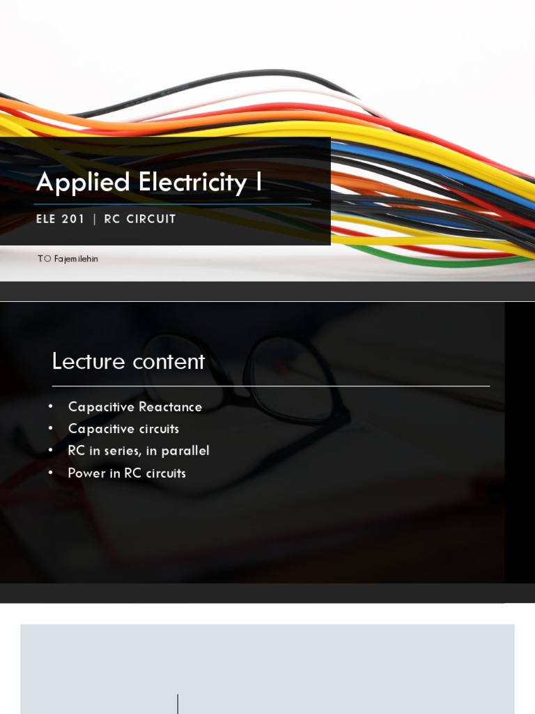 ELE 201 - RC Circuits | PDF | Series And Parallel Circuits | Electrical ...