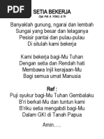 Lirik Lagu Rohani Bahasa Papua | PDF