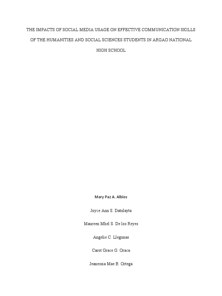 Rationale | Download Free PDF | Social Media | Popular Culture & Media ...