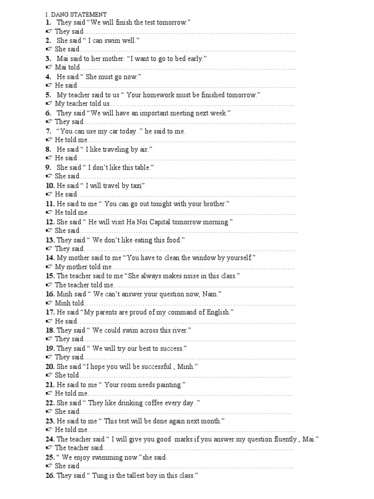 Questions and Statements: A Collection of Dialogue Examples Involving ...