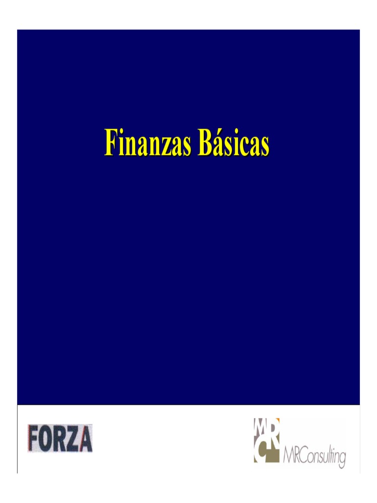 Finanzas Básicas | PDF | Deuda | Rentabilidad sobre recursos propios