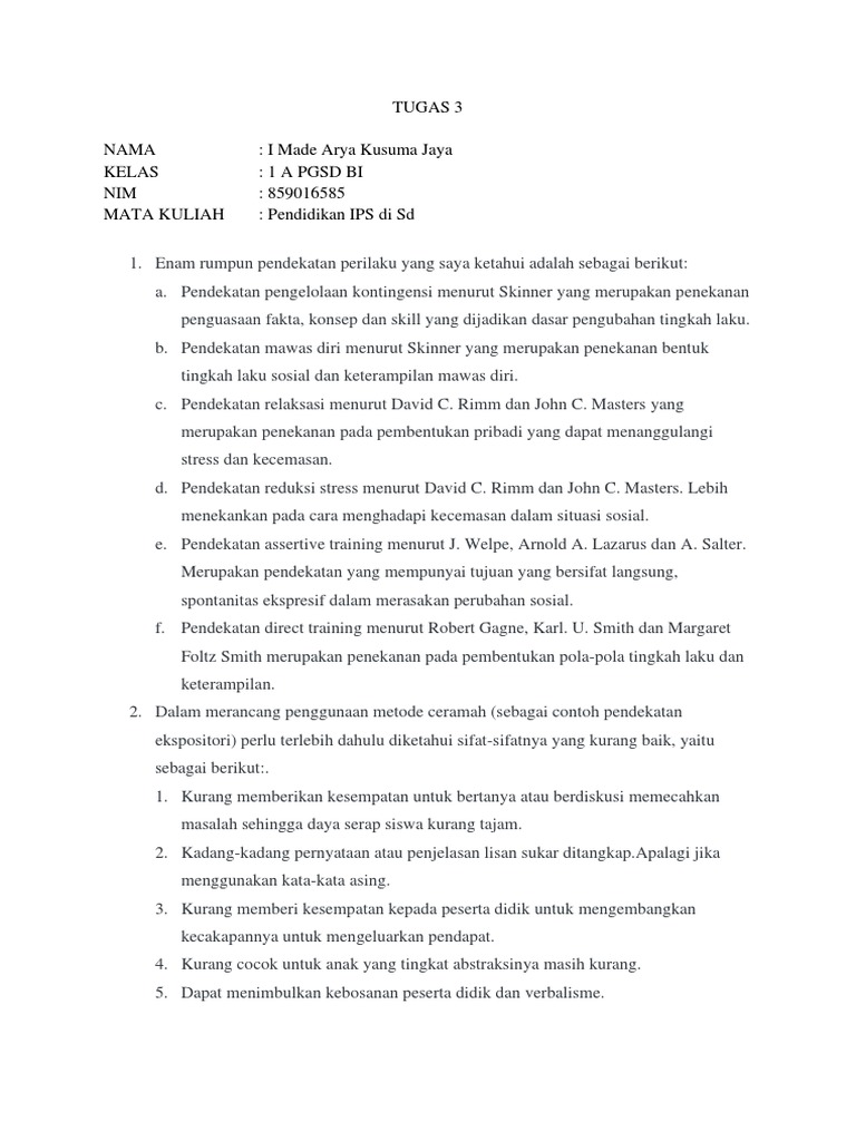 Ips Tugas 3 | PDF